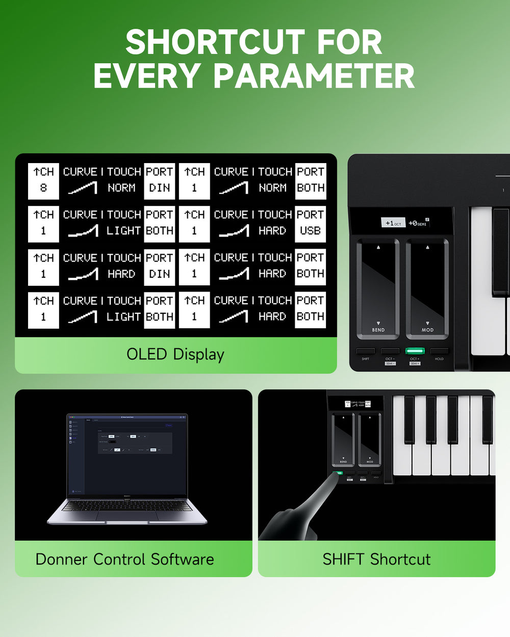 Donner Essential L1 Synthesizer / KB-32M Keyboard